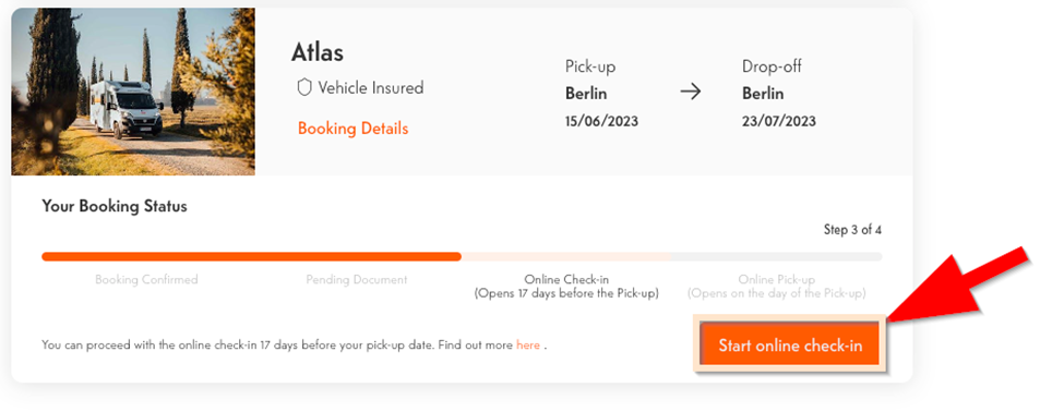 How does the online check-in work? – Indie Campers Help Center